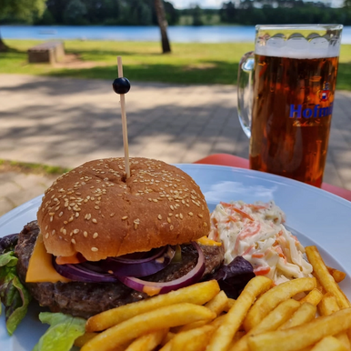 Strandhaus Birkach - Restaurant - Strandhaus direkt am Rothsee